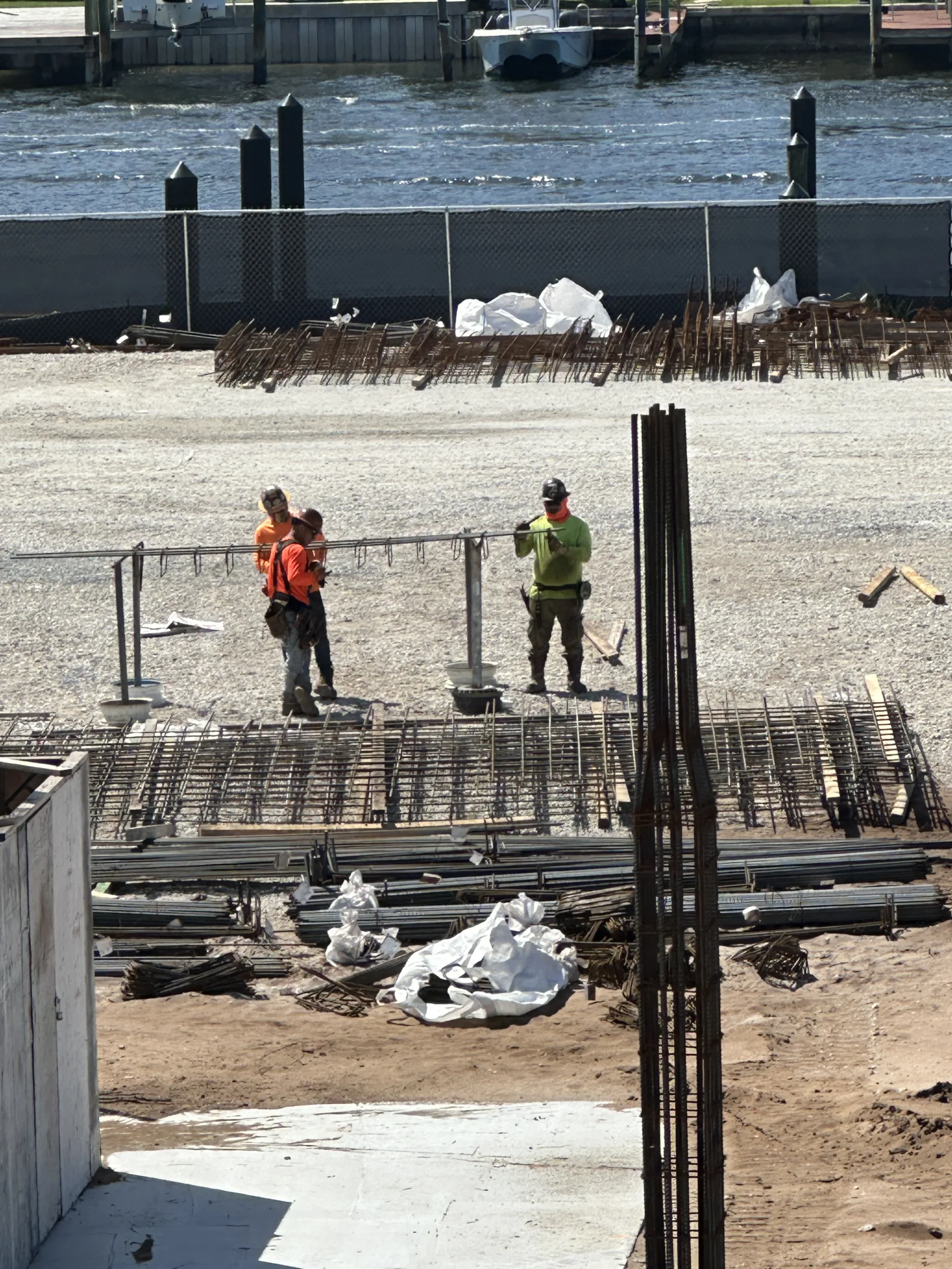 Rebar Framework for North & East Tower Foundation Bases Now Complete ...