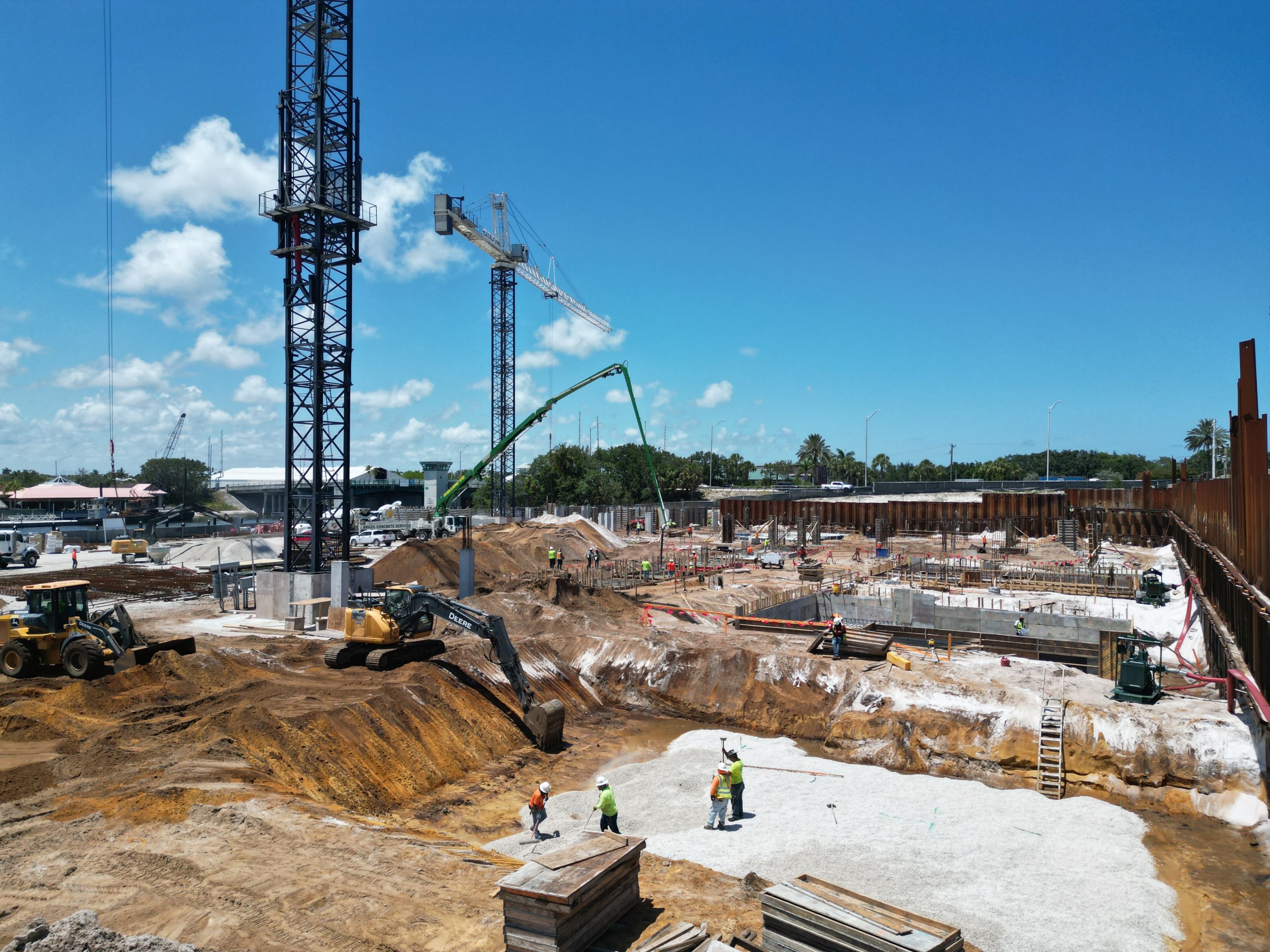 Vertical Construction Underway – Foundation Bases, Elevator Pits ...