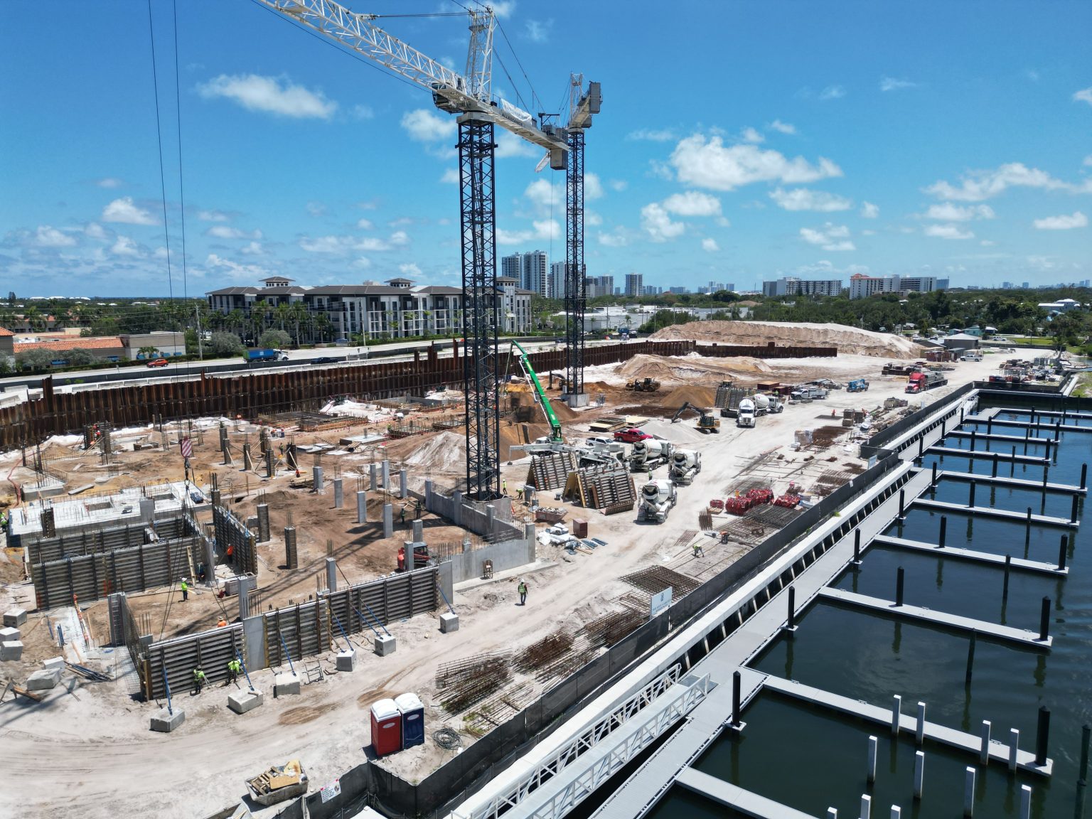 Vertical Construction Underway – Foundation Bases, Elevator Pits ...